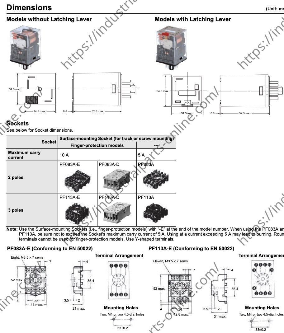 omron relay base PF083A-E PF083AE PF083 – GREENWAY